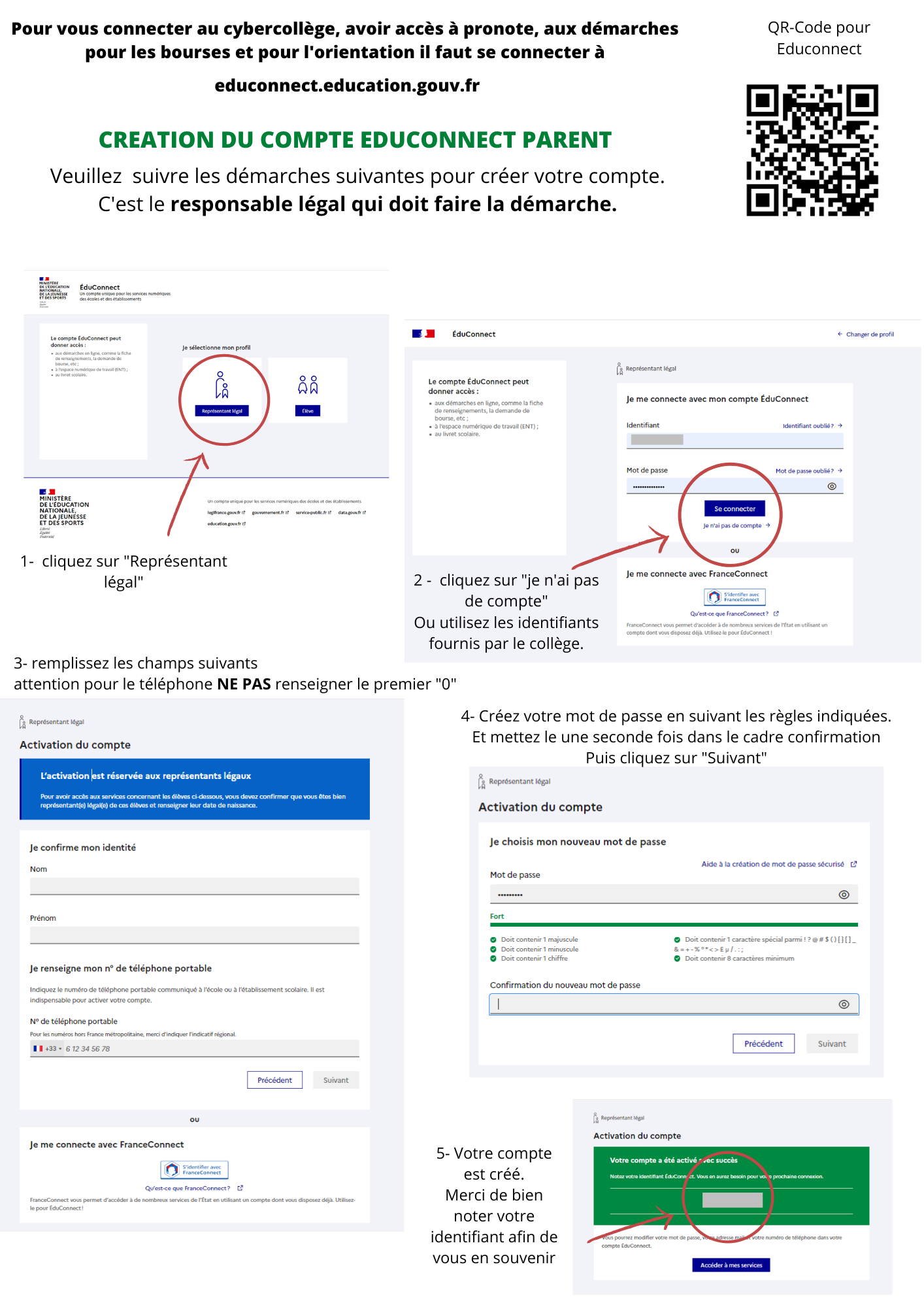 Se connecter au cybercollège - Projets en cours - Collège Les Champs